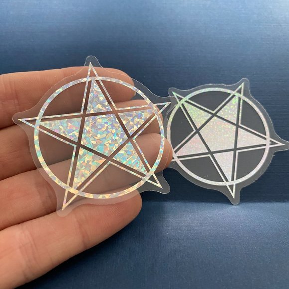 POSHMARK RESELLER SUPPLIES | Office | Pentagram Holographic Clear Vinyl ...